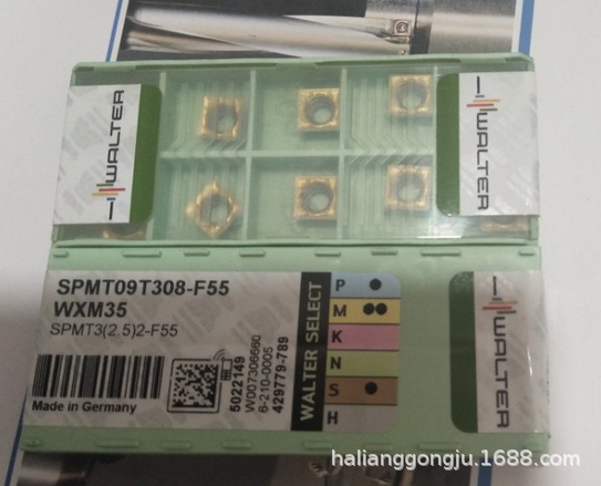 全系列瓦尔特刀片SPMT120408-F55 WAK15铣刀片 加工铸铁,济南哈量工具机电有限公司